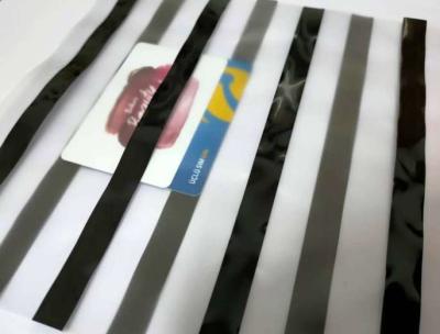 China 0.04mm PVC Card Magnetic Stripe Coated Overlay Film A4 A3 Size for Card Lamination for sale
