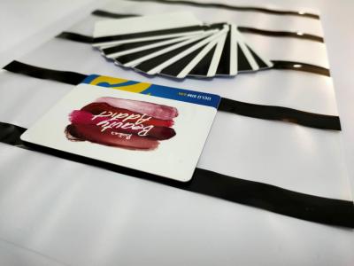 China 0.1mm A4 Magnetic Stripe Coated Overlay Film for Smart Cards - 12.7mm Width, HICO/LOCO Options for sale