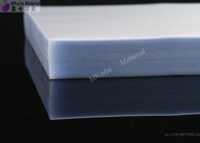 China 0.1mm A4 Size Transparent PVC Coated Overlay for sale