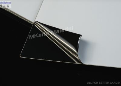 China Ultra Glossy Mirror Finish Laminated Steel Plate A3 Size 0.6mm for Smart Card Laminating for sale
