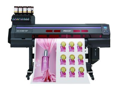 China Mimaki UCJV300-107 LED UV Inkjet Printer Cutter with 1090mm Print Width and 4/5 Layer Printing Capability for sale