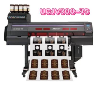 China Mimaki UCJV300-75 UV Printer 800mm Print Cut LED-UV LUS-170 LUS-200 Ink Day Night Printing for sale