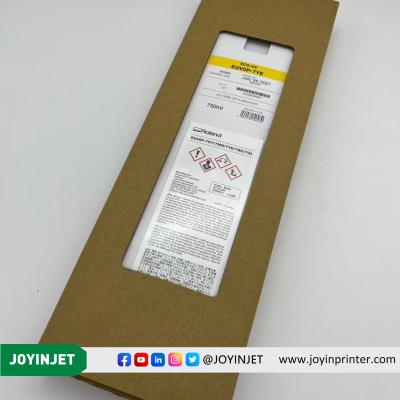 China Roland DG EUV5P-7YE ECO-UV 5 Yellow Ink Pouch 750ml for TrueVIS LG-640 LG-540 VersaOBJECT MO-240 for sale
