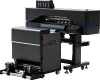 China JOYINJET JN-702+VH2 DTF Printer with 2PCS Epson I3200-A1 Printheads 615mm Max Print Width and VH2 Vertical Automatic Powder Shaker Dryer for sale