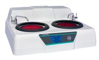 China Touch screen metallographic sample grinding and polishing machine Double Discs for sale