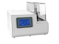 China Touch Controller HQG-100D Low Speed Precision Cutting Machine with Movable Coolant Tank for sale