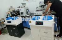 China Fixed Speed 1400rpm Metallographic Polishing Machine Bench Grinder Polisher with Cabinet for sale