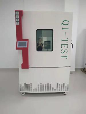 China White And Red Temperature Humidity Test Chamber With Microprocessor Controller for sale