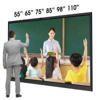 China 55 65 75inch Touch Screen Interactive LED Panel Dual Operating System Smart Board Interactive Whiteboard for sale