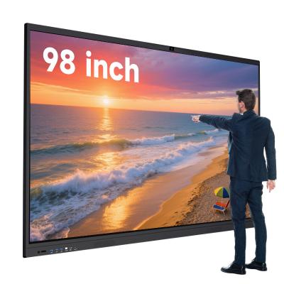 China 98/100 Inch Finger Pen Multi Touch Screen Smart 4k LCD Display Meeting  Electronic Digital Whiteboard Interactive Smart  Board for sale