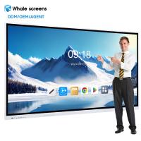 China Touch Screen LCD Display Meeting Room Digital Interact Smart White Board Interactive Whiteboard for Classroom School Teching for sale