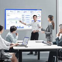China Touch Screen LCD Display Meeting Room Digital Interact Smart White Board Interactive Whiteboard for Classroom School Teching for sale