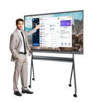 China Large Screen 110 Inch All in One Touch Tv Smart Board Electronic 20 Points Touch Screen Interactive Whiteboard with Projector for sale