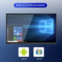 China Large Screen 110 Inch All in One Touch Tv Smart Board Electronic 20 Points Touch Screen Interactive Whiteboard with Projector for sale