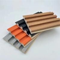 China Nano Sheet 3D Insulated Slat Wood Indoor Interior PVC Decorate WPC Wall Panel Panels Walls WPC for sale
