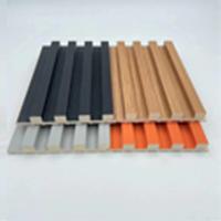 China Nano Sheet 3D Insulated Slat Wood Indoor Interior PVC Decorate WPC Wall Panel Panels Walls WPC for sale