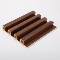 China Decorate Your Walls with Slat Interiored Nano PVC Wood Effect Indoor Fluted Wall Panel for sale