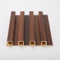 China Decorate Your Walls with Slat Interiored Nano PVC Wood Effect Indoor Fluted Wall Panel for sale