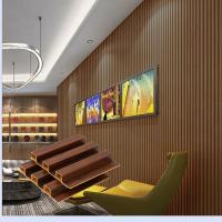 China Nano PVC Wood Effect Indoor Fluted Wall Panel for Moisture-Proof Interior Decoration for sale