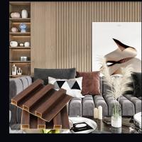 China Nano PVC Wood Effect Indoor Fluted Wall Panel for Moisture-Proof Interior Decoration for sale