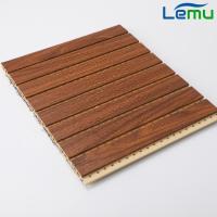 China Decorate Your Interior with Damask Pattern WPC Wall Panel and Insulated Slat Wood for sale