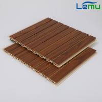 China Decorate Your Interior with Damask Pattern WPC Wall Panel and Insulated Slat Wood for sale