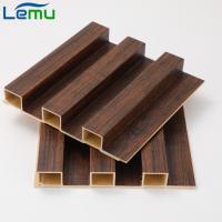 China Slat Interiored Nano PVC Wood Effect Indoor Fluted Wall Panel for Interior Decoration for sale