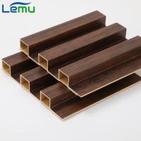 China Mall Slat Interiored Nano PVC Wood Effect Indoor Fluted Wall Panel for Wall Decoration for sale