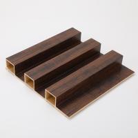 China Slat Interiored Nano PVC Wood Effect Indoor Fluted Wall Panel for Interior Decoration for sale