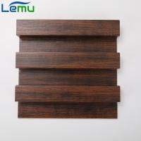 China Slat Interiored Nano PVC Wood Effect Indoor Fluted Wall Panel for Interior Decoration for sale