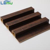 China Modern Simplicity Damask WPC Laminated Fluted Flat Wall Panel for Indoor Decoration for sale