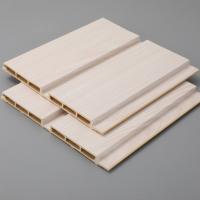 China ECO-Friendly WPC Laminated Fluted Flat Wall Solid Panel for Indoor Interior Decoration for sale