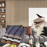 China Classic WPC Laminated Fluted Flat Wall Solid Panel for Indoor Interior Decoration for sale