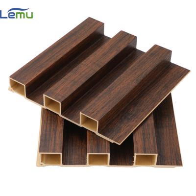 China 2.9m Length WPC Fence Panel Customized Color for Mall Interior Decoration for sale