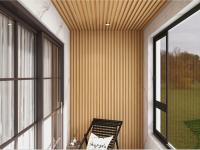 China Indoor Fluted Wall Panel with Slat Interiored Nano PVC Wood Effect Mall Damask Pattern for sale