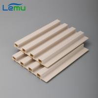 China Mall WPC Laminated Fluted Flat Wall Solid Panel for Indoor Interior Decoration Fence for sale