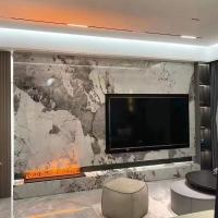 China Interior Wall Decor Materials Marble Bamboo Charcoal Board Veneer for Home Decoration for sale