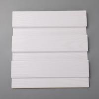 China Mordern Waterproof WPC Laminated Fluted Flat Wall Solid Panel for Indoor Decoration for sale