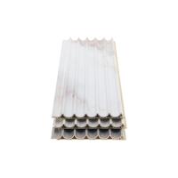 China Slat Interiored Nano PVC Wood Effect Fluted Wall Panel Modern Design Style for Wall Decoration for sale