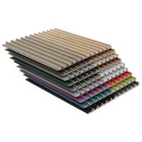 China Slat Interiored Nano PVC Wood Effect Fluted Wall Panel Modern Design Style for Wall Decoration for sale