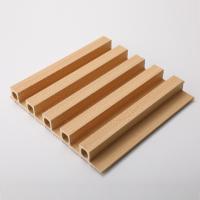 China Modern WPC Laminated Fluted Flat Wall Solid Panel for Indoor Interior Decoration Fence for sale