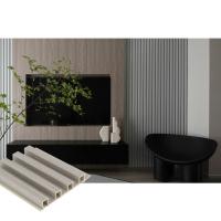China White PVC Wood Effect Indoor Fluted Wall Panel Marmol Decoration Panels for Interior Home Hotel Wall for sale