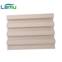 China Slat Interiored Nano PVC Wood Effect Indoor Fluted Wall Panel for Interior Decoration for sale