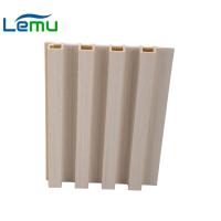 China Slat Interiored Nano PVC Wood Effect Indoor Fluted Wall Panel for Interior Decoration for sale