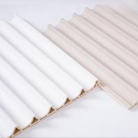 China Fluted WPC Wall Panel Eco-friendly and Waterproof 3D Insulated Slat Wood for Indoor Interiors for sale