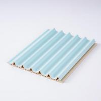 China Fluted WPC Wall Panel Eco-friendly and Waterproof 3D Insulated Slat Wood for Indoor Interiors for sale