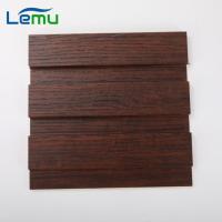 China Slat Interiored Nano PVC Wood Effect Indoor Fluted Wall Panel for Household Decoration for sale