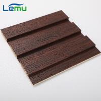 China Slat Interiored Nano PVC Wood Effect Indoor Fluted Wall Panel for Household Decoration for sale