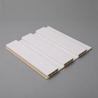 China Slat Interiored Nano PVC Wood Effect Indoor Fluted Wall Panel for Household Decoration for sale