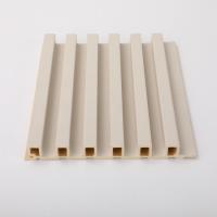 China Wall Stickers for Home Decor PVC Bamboo Slat Interiored Nano Wood Effect Fluted Panel for sale